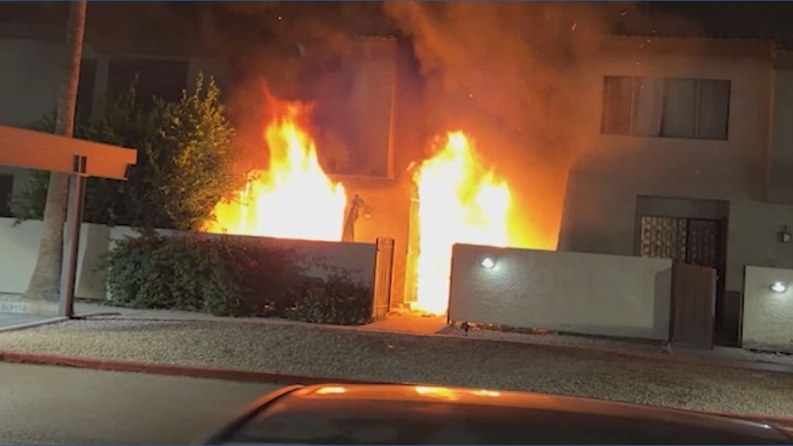 Mesa family of 6 in hospital with serious burns after fire burns down ...