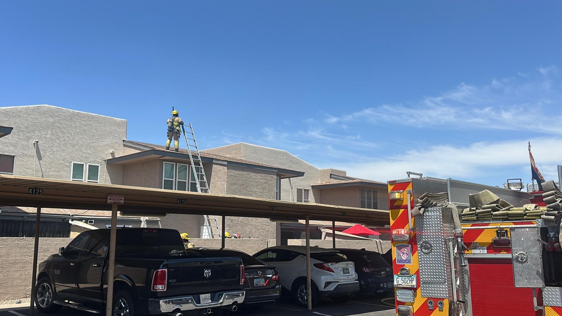 Phoenix house fire sends 1 person to hospital | 12news.com