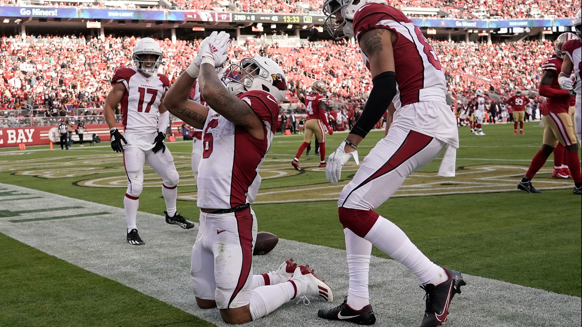 Conner, McCoy help short-handed Cardinals cruise past San Francisco 31 ...