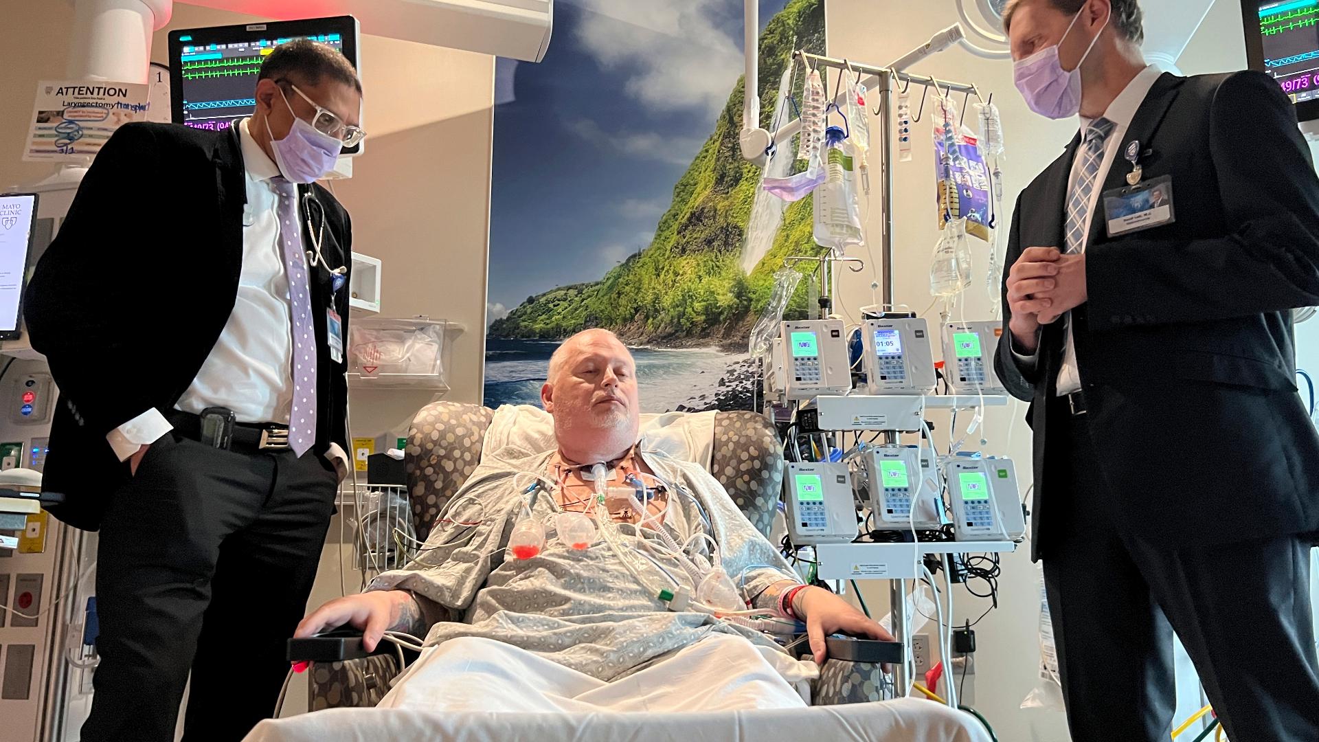 Man can speak again after rare larynx transplant in Arizona | 12news.com