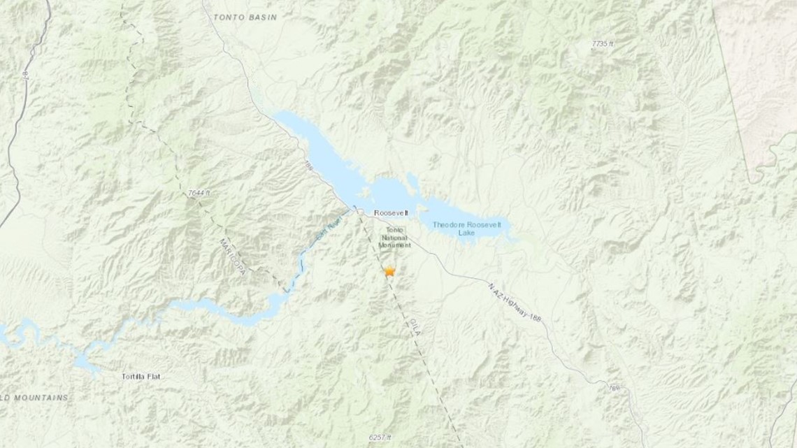 Arizona earthquake: 2.5 magnitude quake at Roosevelt Lake | 12news.com