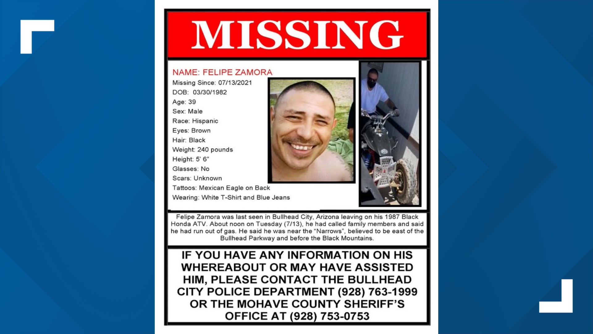 Body of man missing since last July found in Arizona desert | 12news.com