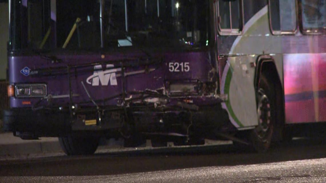 Head-on crash with Valley Metro bus leaves 1 dead | 12news.com