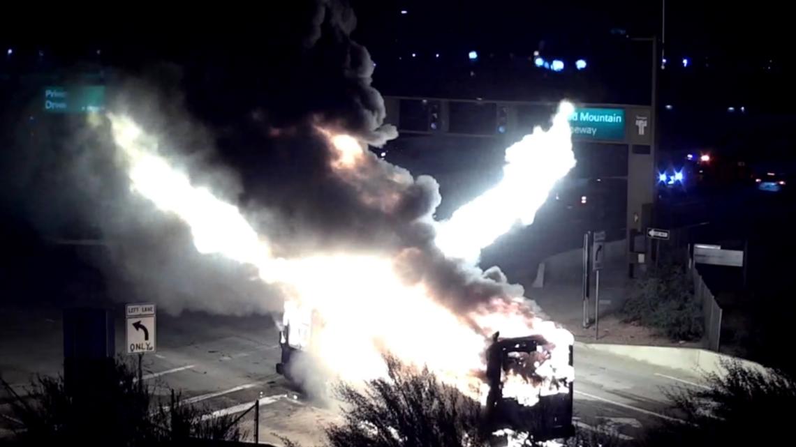 Fire in Tempe near Loop 202 and Priest Drive Monday night | 12news.com