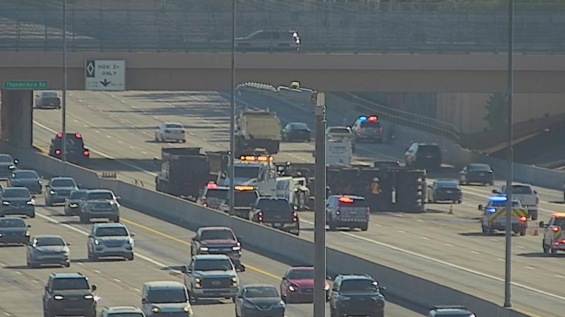 Loop 101 SB in Scottsdale partially blocked after rollover crash ...