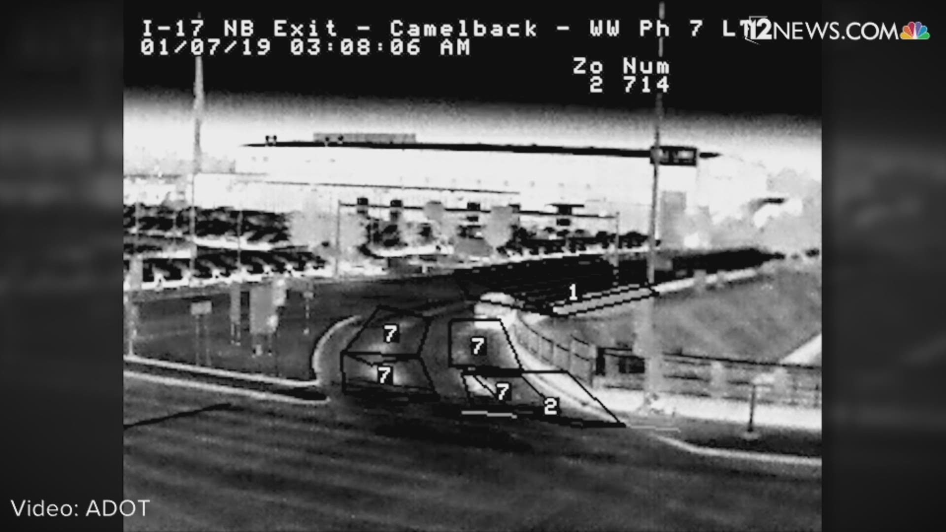Video from ADOT thermal camera shows wrong-way driver on I-17 in ...