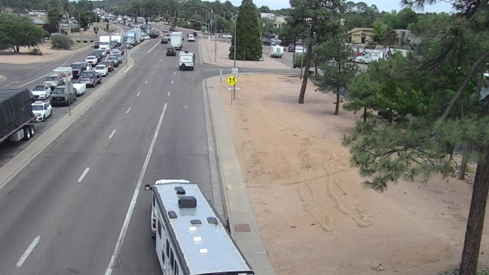SR 87 southbound south of Payson blocked after brushfire | 12news.com