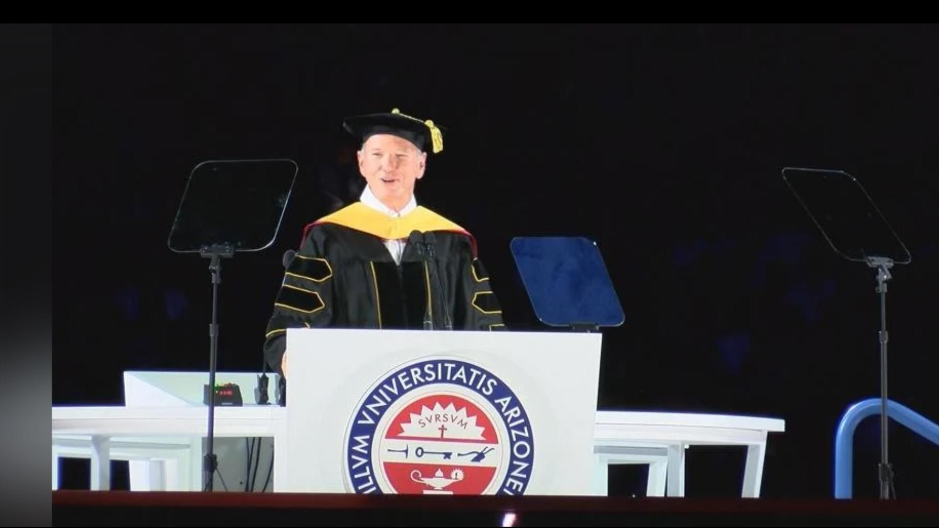Former Google CEO booed during speech at University of Arizona ...