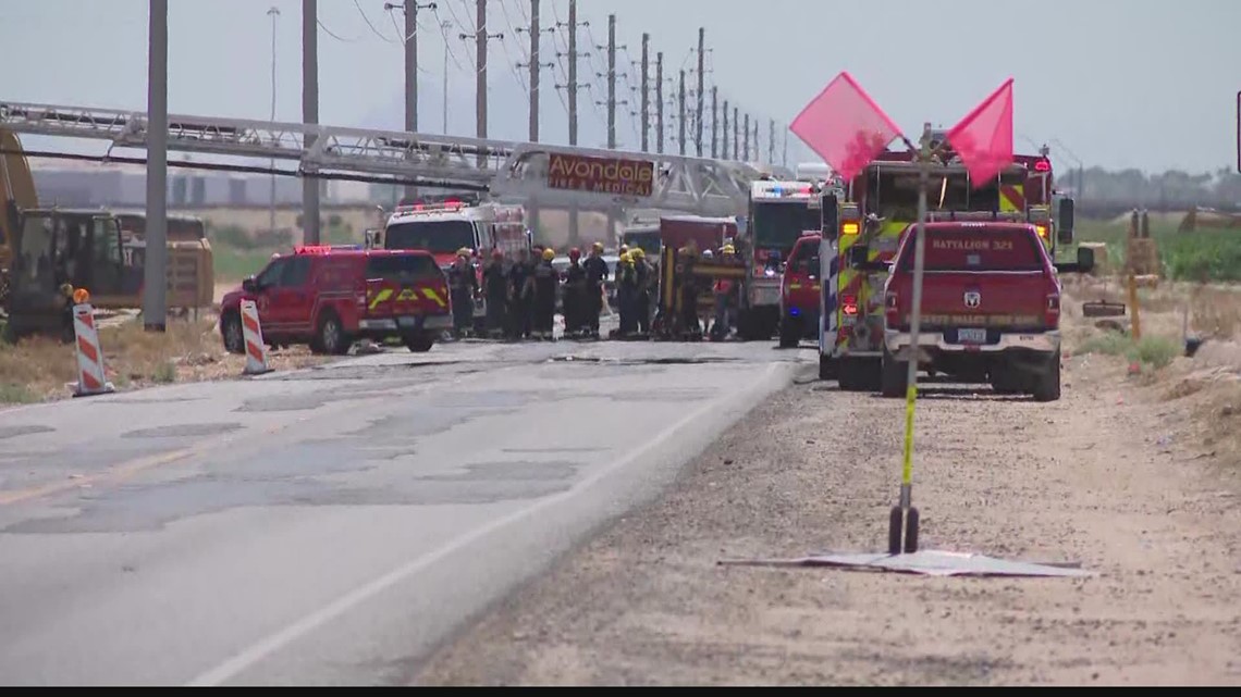 Two victims rescued from 18-foot deep trench | 12news.com
