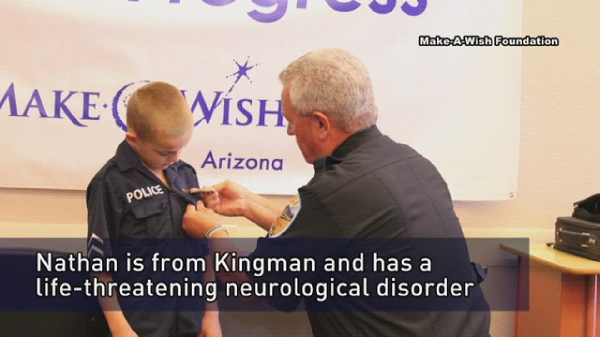 Kingman police give boy with life-threatening disorder a dream day ...