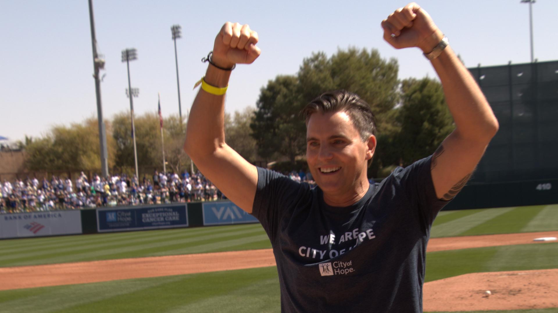 Actor, 3x cancer survivor Colin Egglesfield hits 'home run for life ...