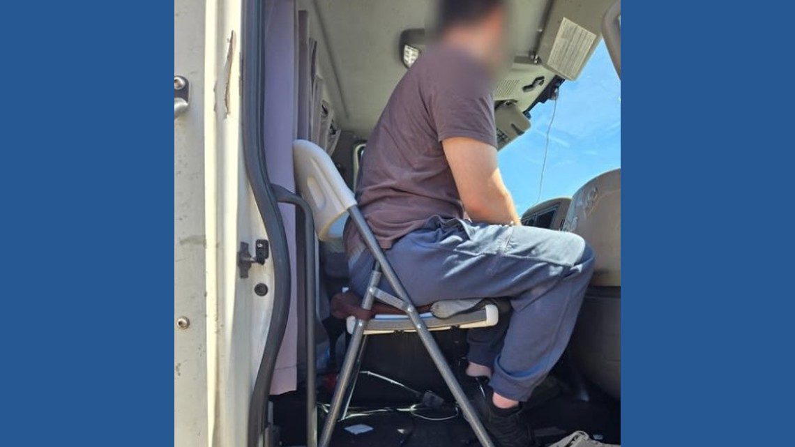 Man riding in folding chair found during traffic stop in northern ...