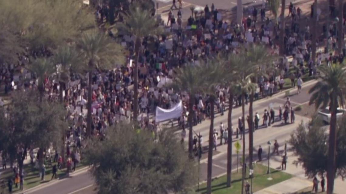 Several protests happen across the Valley as some Arizona schools shut ...