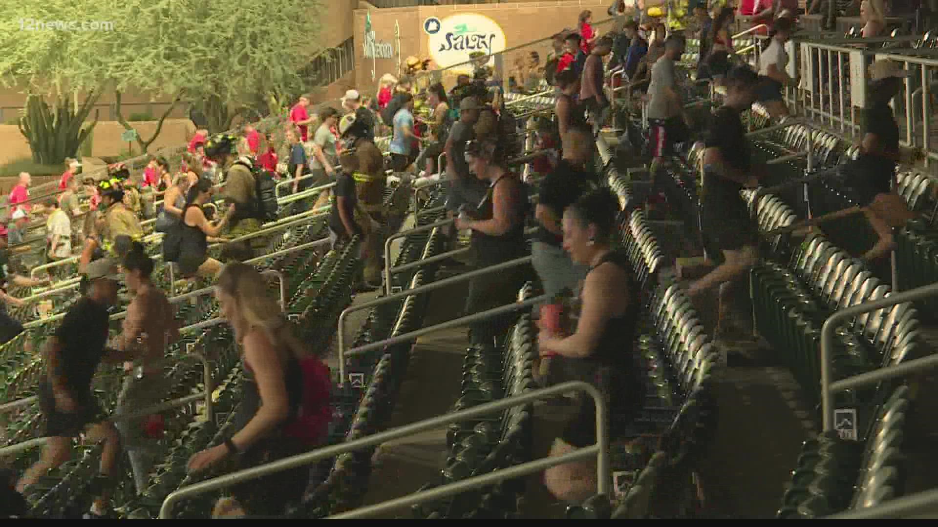 Hundreds participated at the 9/11 Memorial Stair Climb at Salt River ...