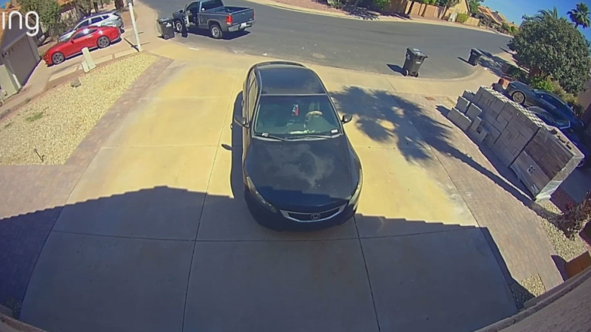 Caught on camera: Someone throws bricks through Ahwatukee man's ...
