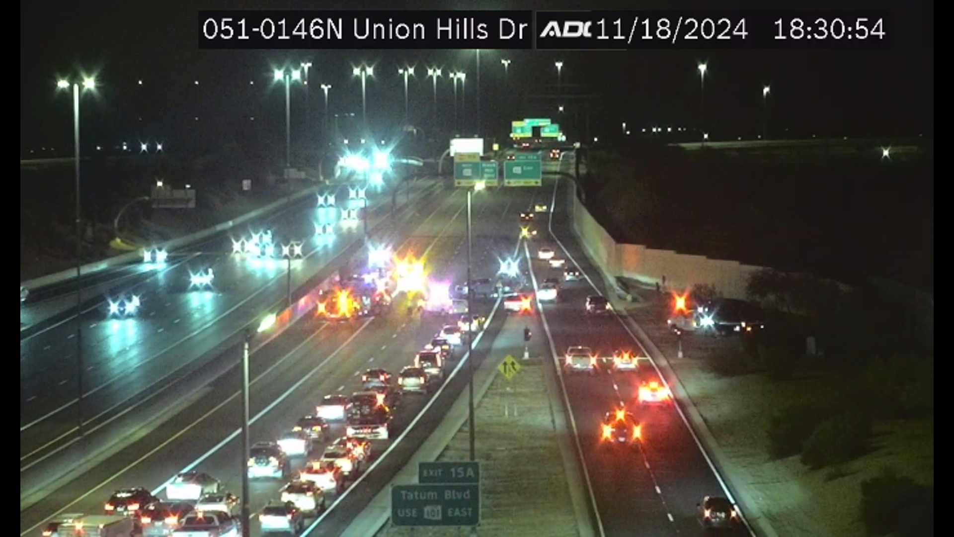 SR 51 closed in north Phoenix due to crash | 12news.com