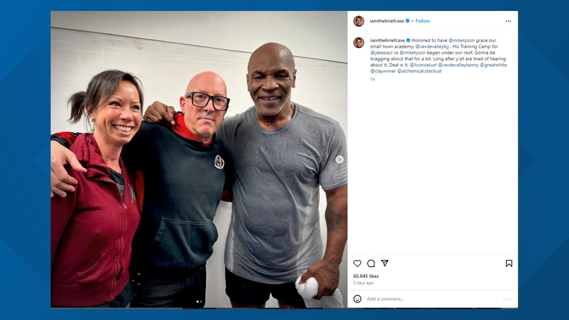 Mike Tyson was spotted training in Arizona for Jake Paul fight | 12news.com