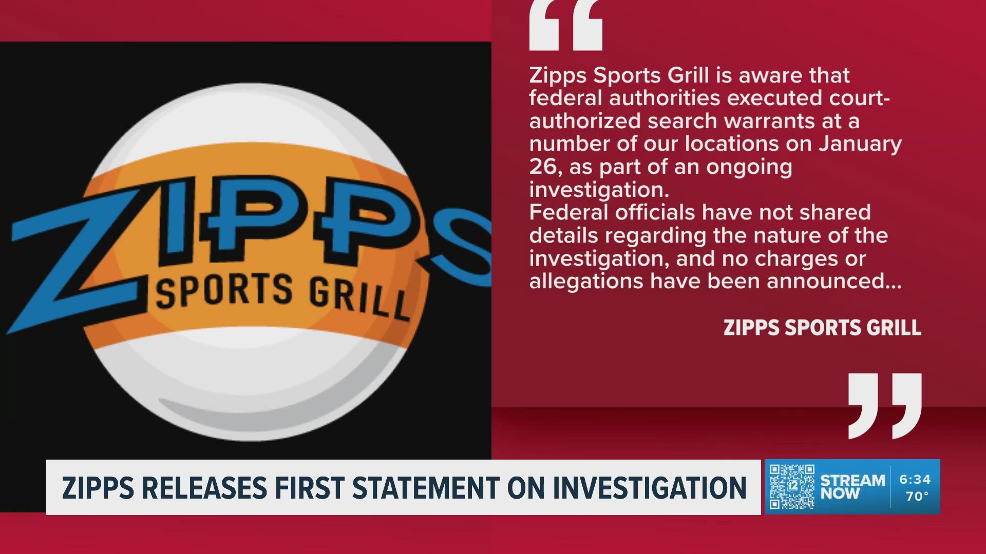 Zipps Sports Grill location opening after HSI raids at multiple ...