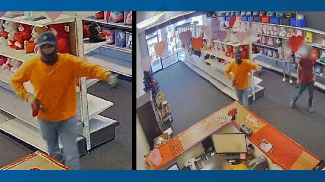 Police looking for suspect who robbed Mesa toy store | 12news.com