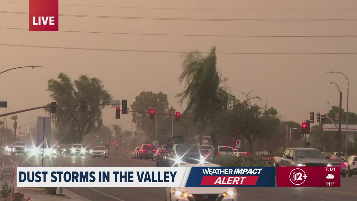 Dust storms move into the Valley Thursday evening | 12news.com