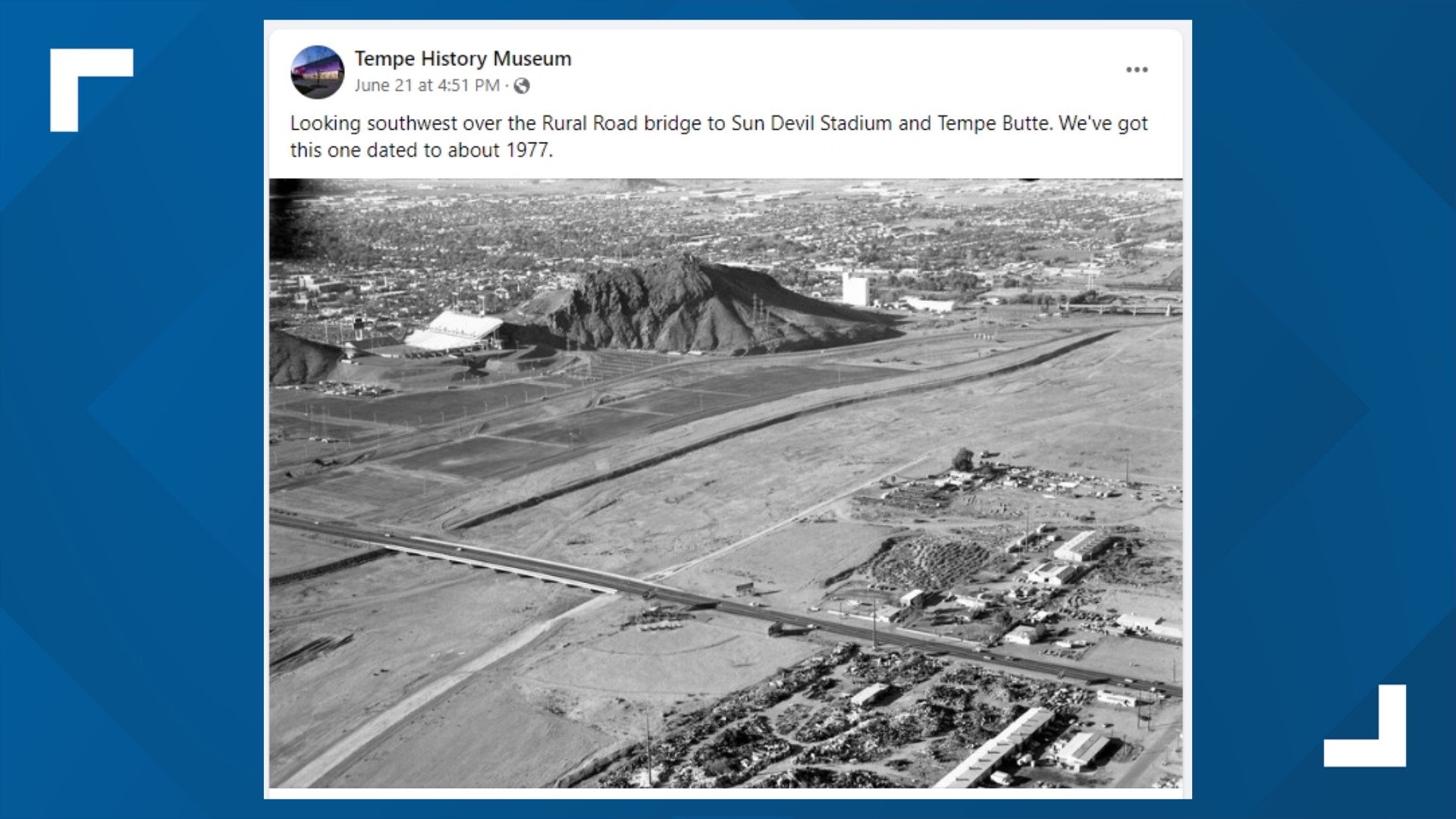 Old photo gives glimpse into Valley area before Tempe Town Lake ...