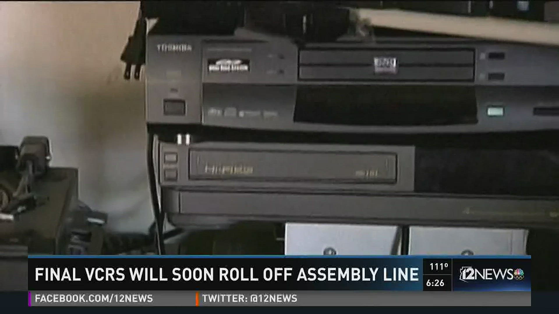 World's last VCR manufacturer to end production | 12news.com