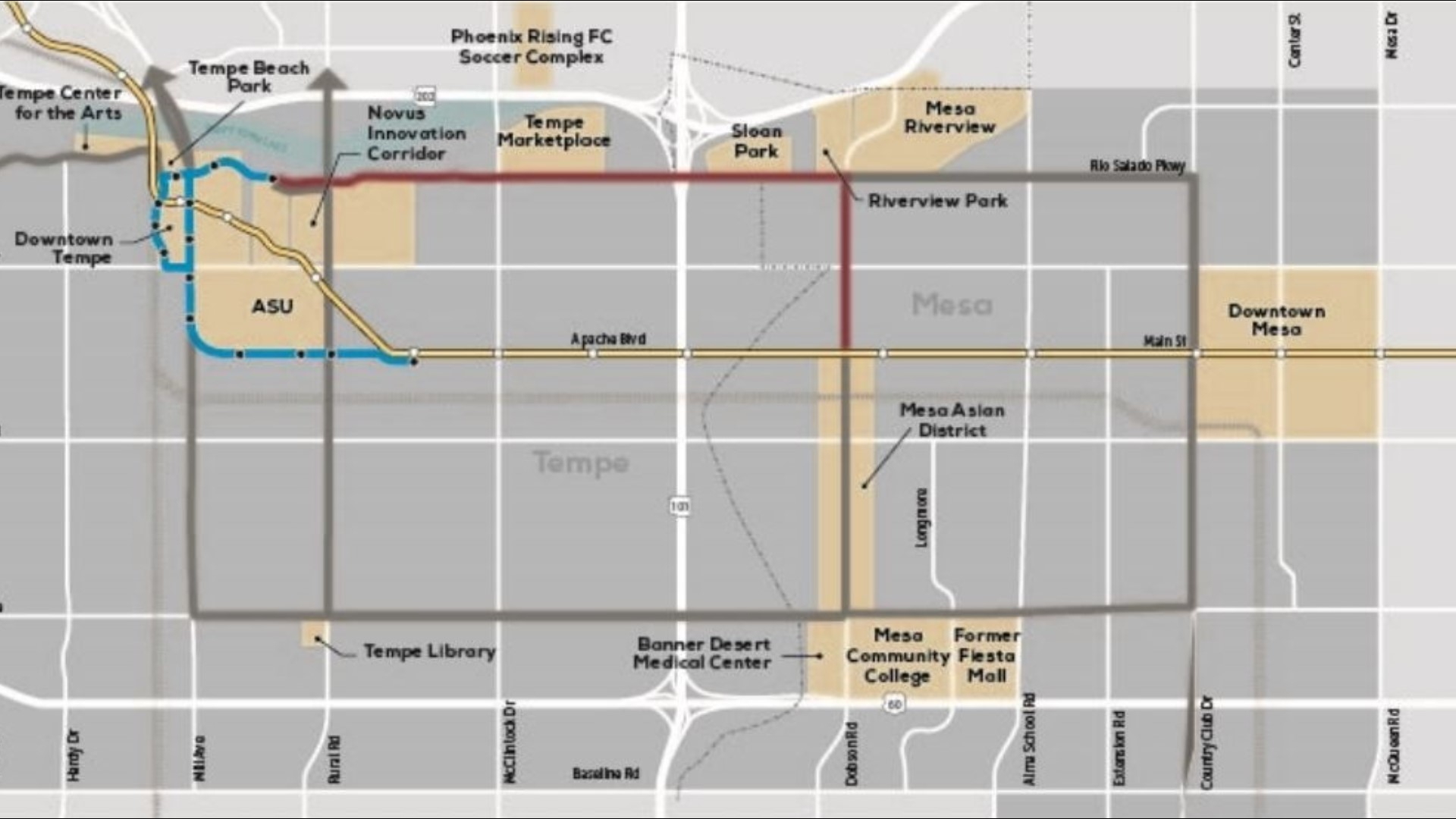 Tempe, Mesa spending $2 million on streetcar study | 12news.com