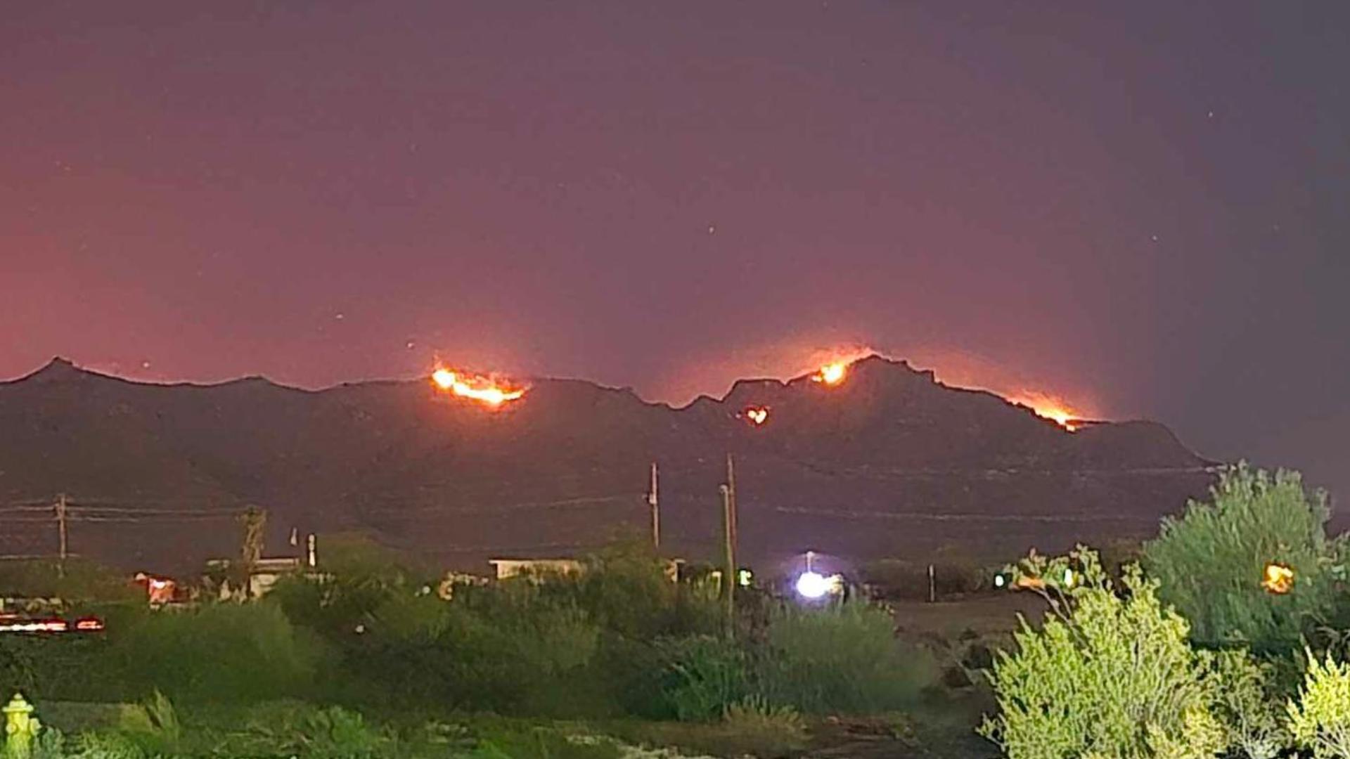 Crews fight Siphon Fire burning northeast of Apache Junction | 12news.com