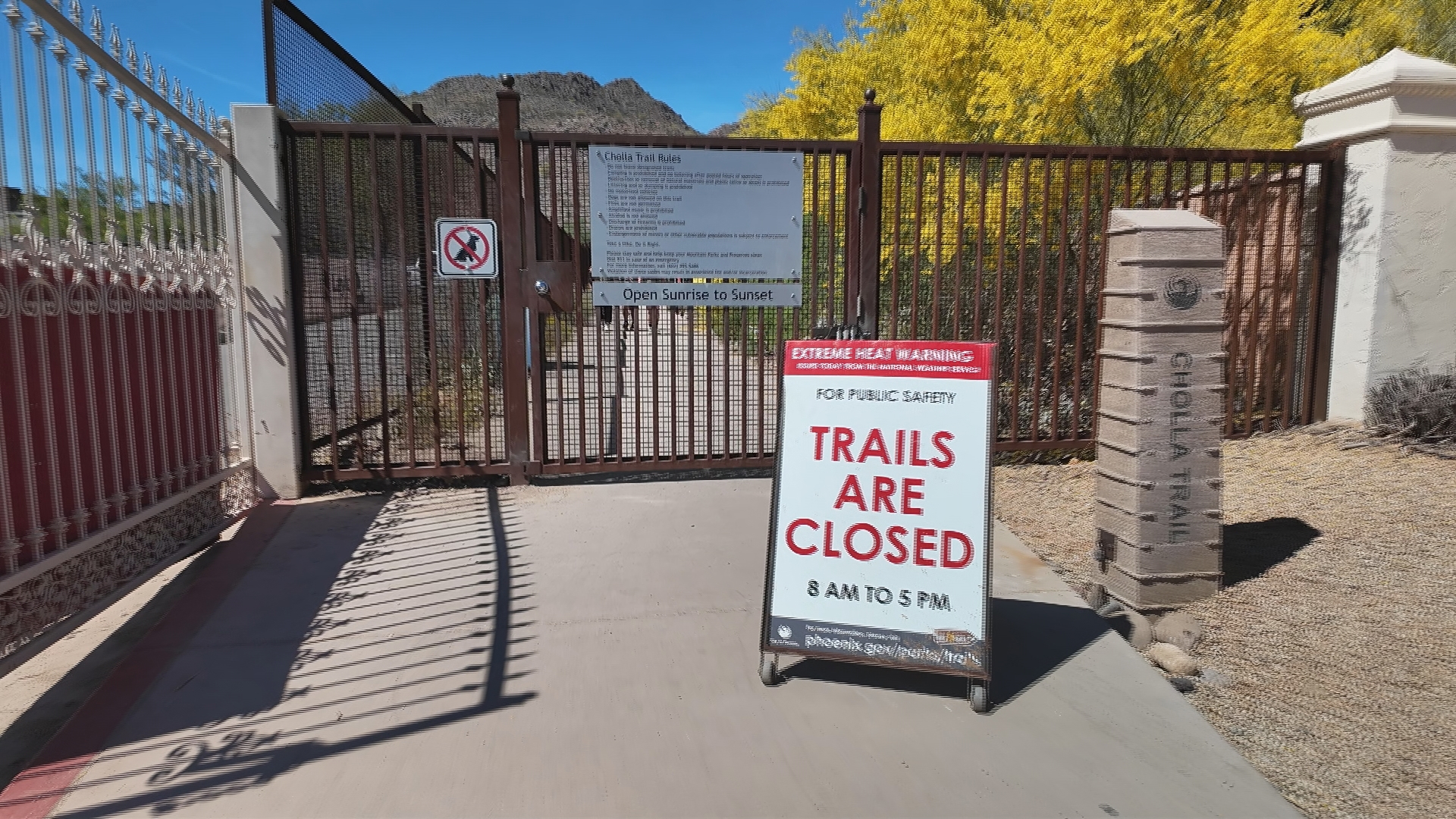 Extreme heat warning prompts Phoenix hiking trail restrictions through ...