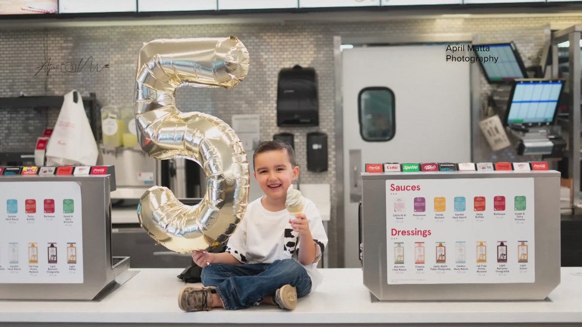 Goodyear Chick-Fil-A helps boy celebrate 5th birthday in style | 12news.com