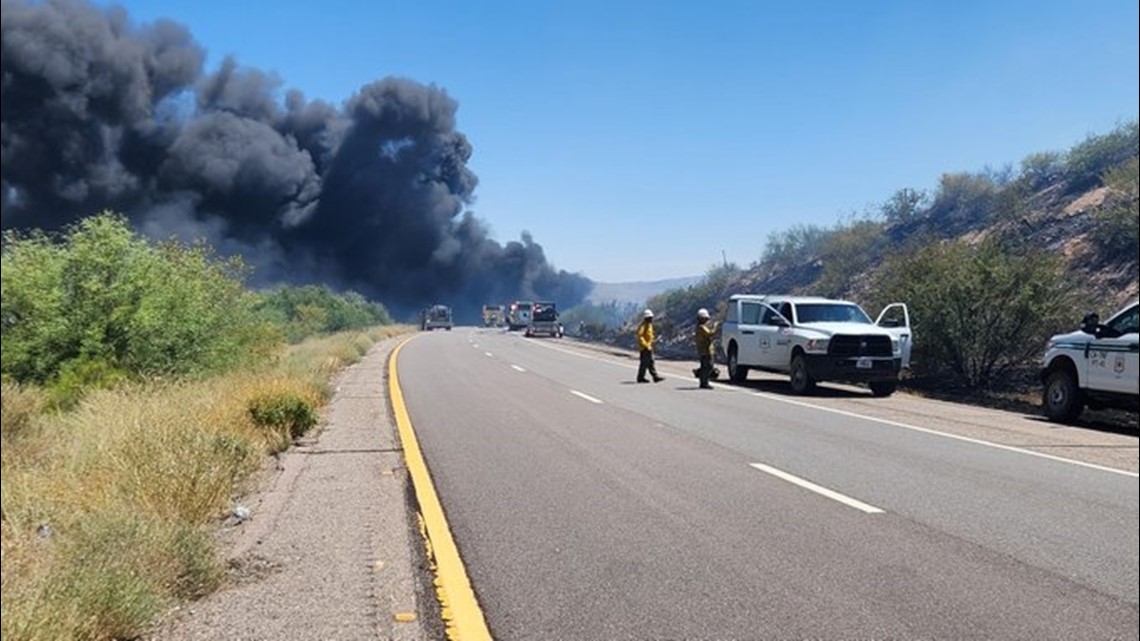 Brush fire reported on State Route 87 north of Fort McDowell | 12news.com