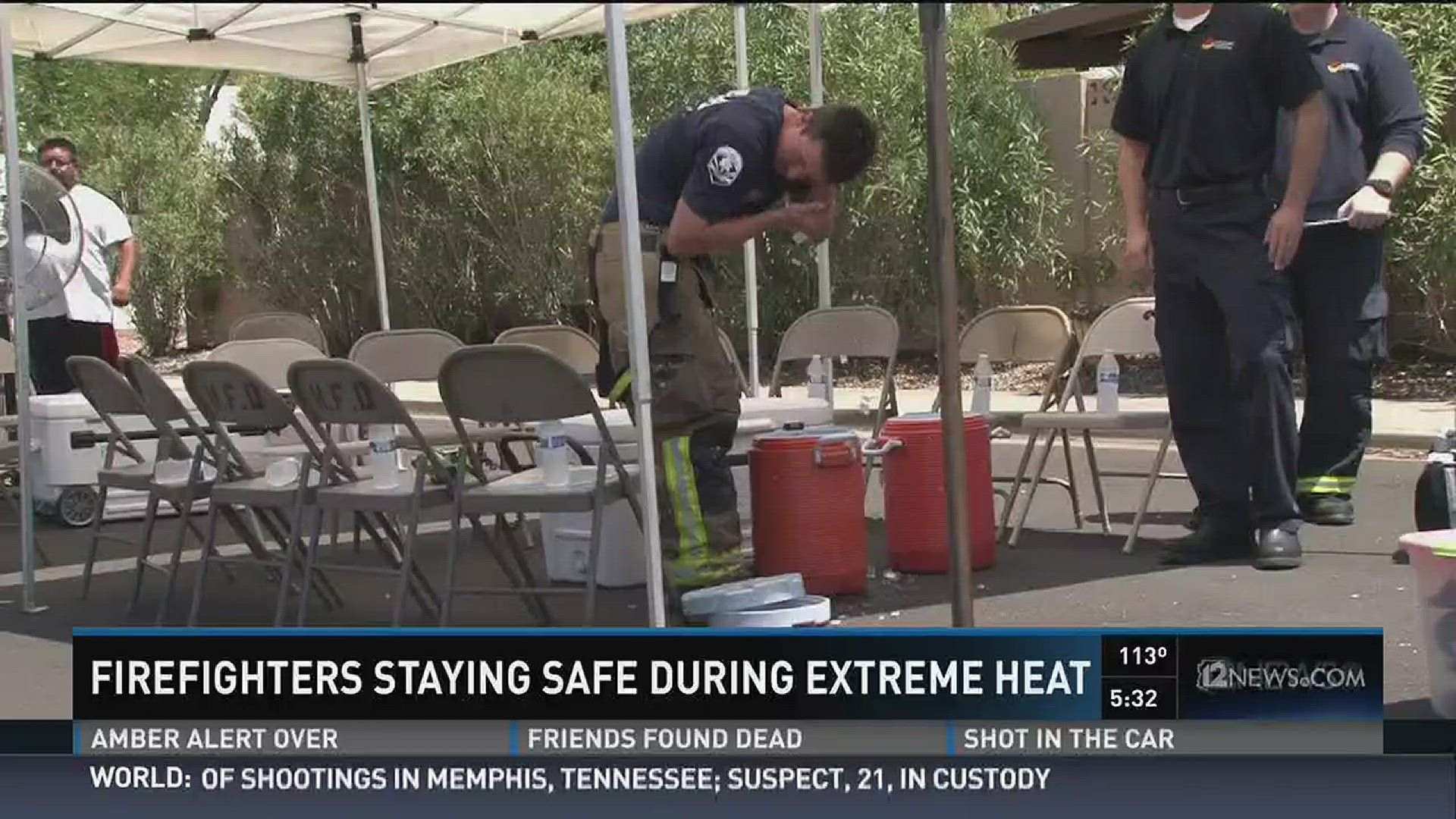 How firefighters stay safe during extreme heat | 12news.com