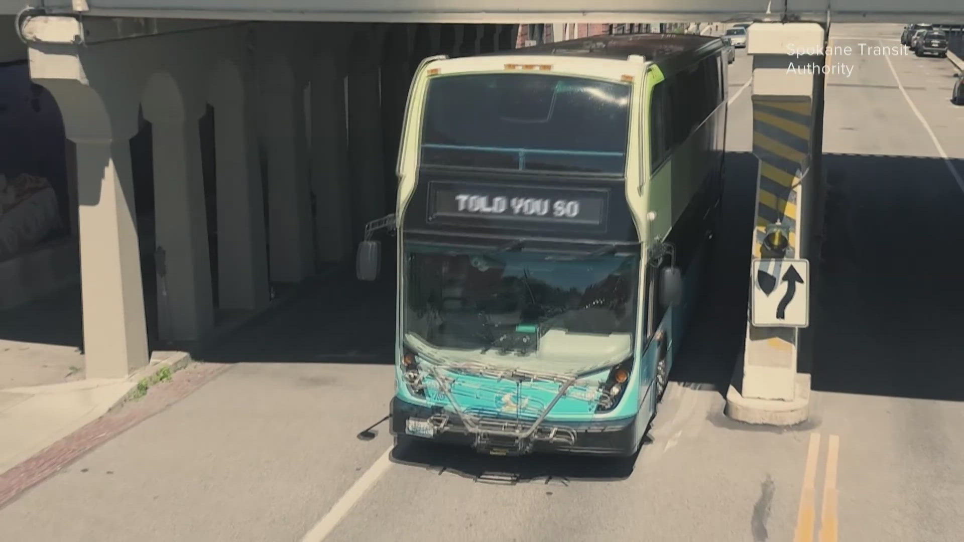 Double-decker bus collides with railroad bridge; 4 hospitalized ...