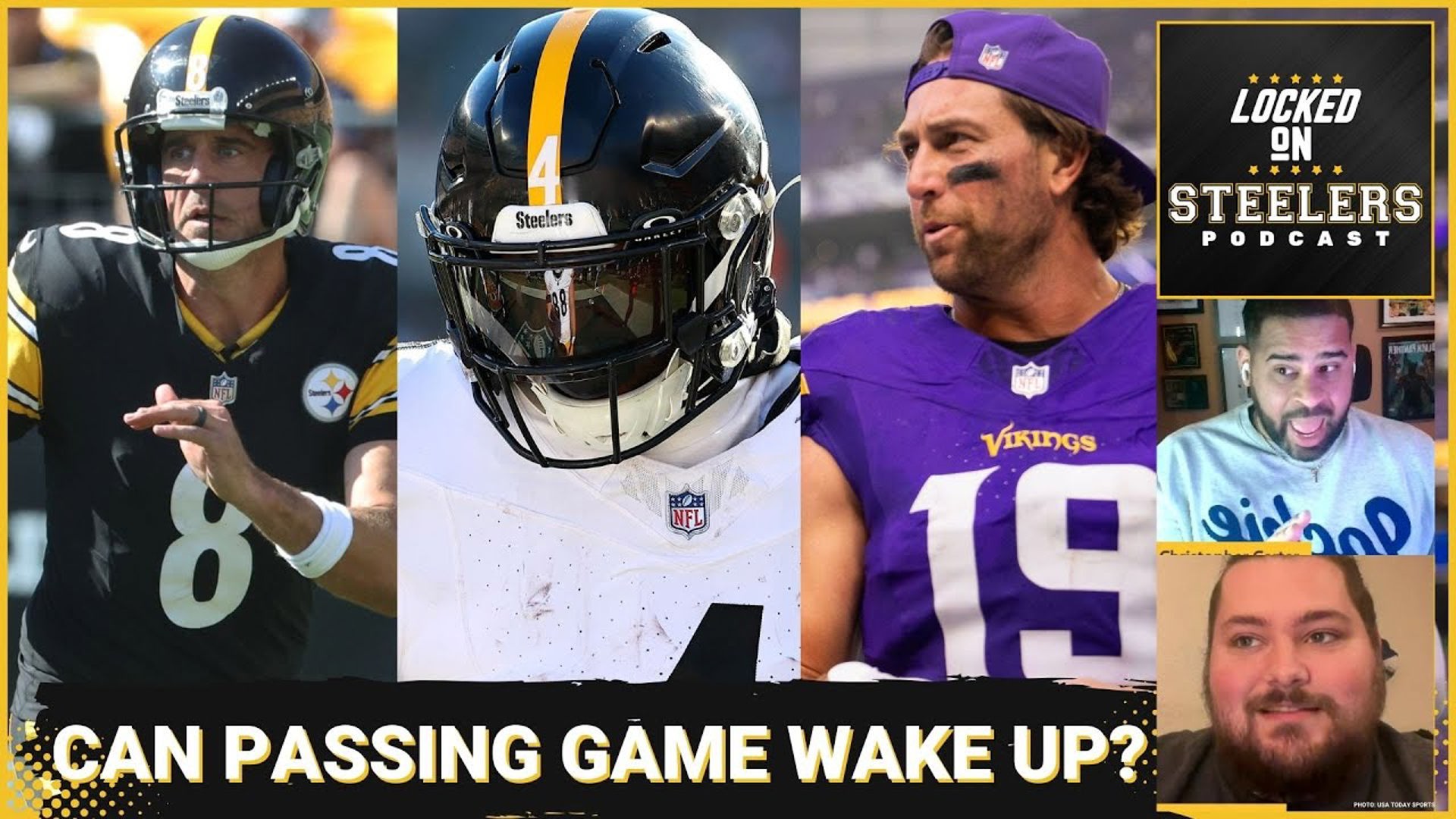 Steelers, Aaron Rodgers Able to Wake Up Pass Game? Adam Thielen's ...
