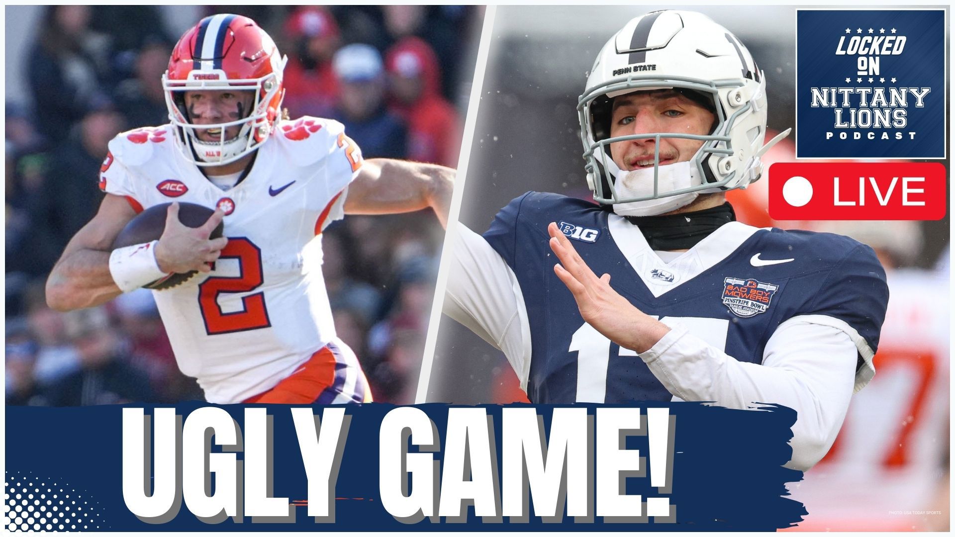 LIVE: Penn State vs. Clemson is UGLY... (Pinstripe Bowl Halftime ...