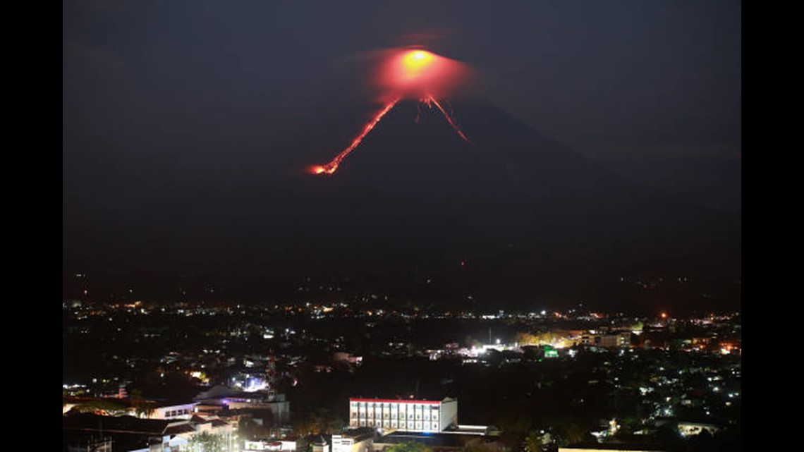 Philippine volcano explodes, authorities raise alert level | 12news.com