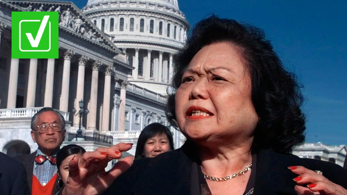 AAPI Month: Patsy Mink was first woman of color in Congress | 12news.com