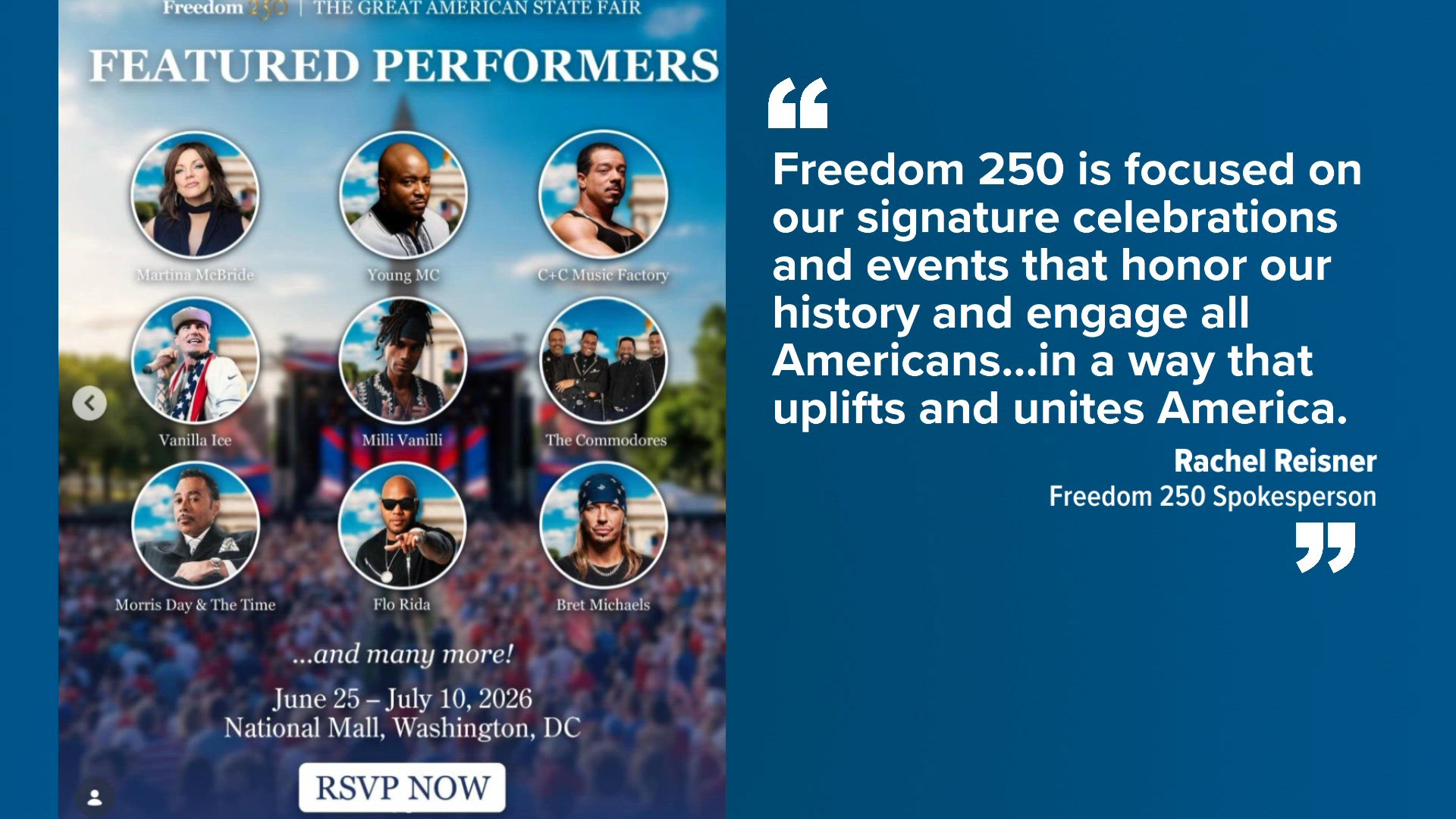 Bret Michaels is latest artist to pull out of Freedom 250 concerts ...